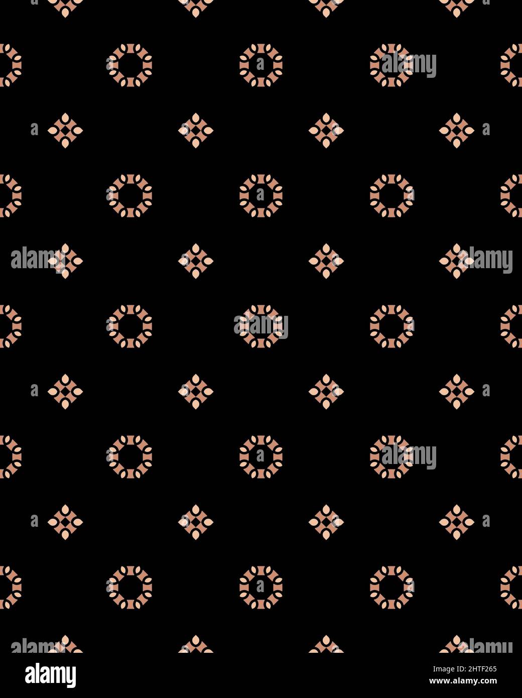 Illustration of a black seamless tile pattern for wallpapers and ...