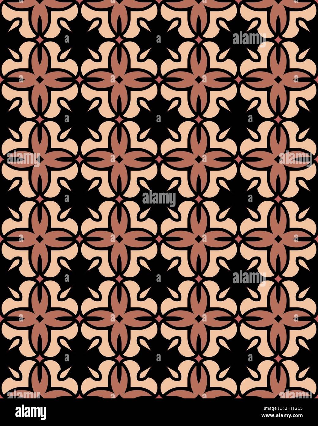 Brown abstract patterned seamless background with different shapes for wallpapers Stock Photo ...