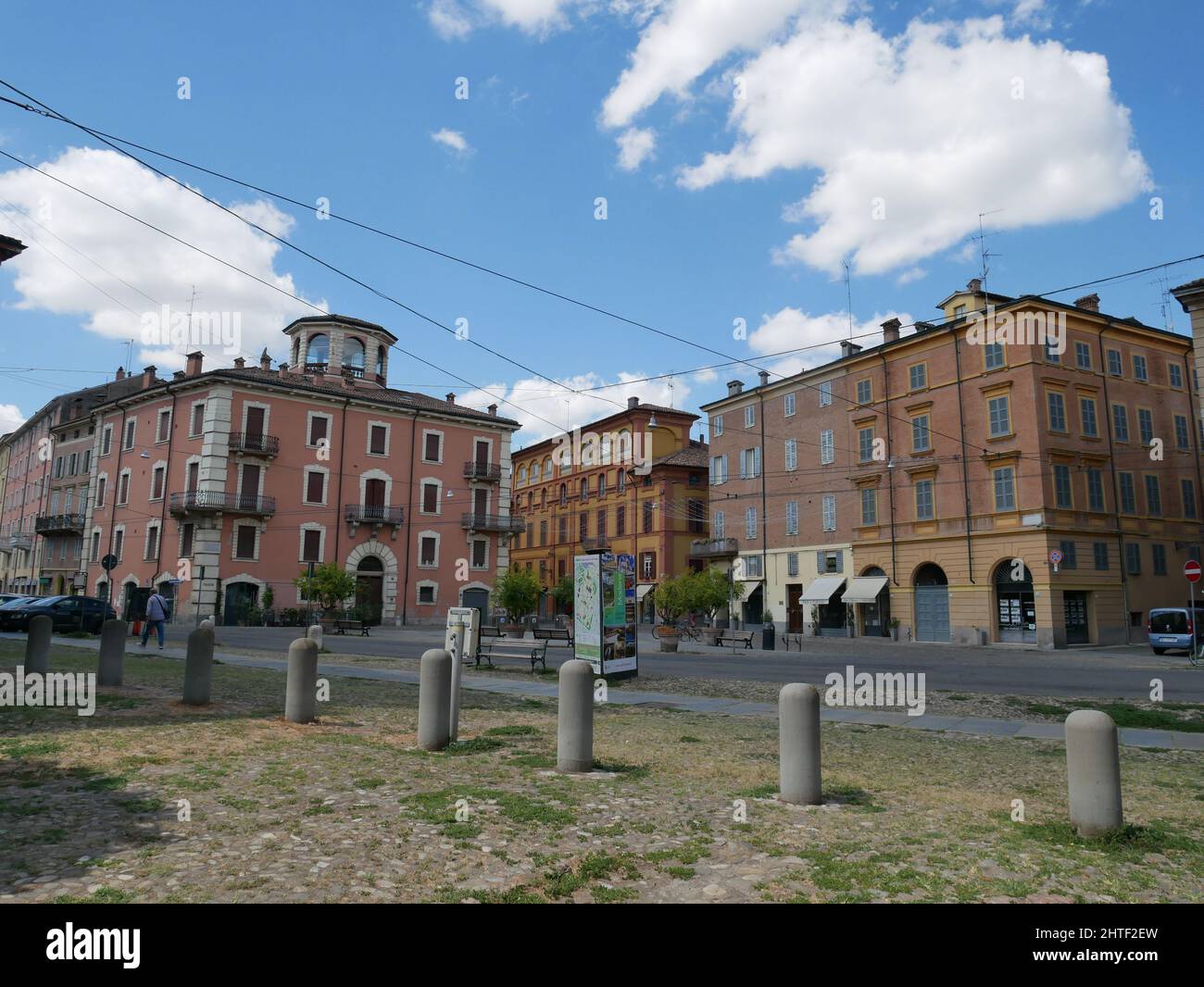 Closeup of Colorful buildings at Modena, Italy Stock Photo - Alamy