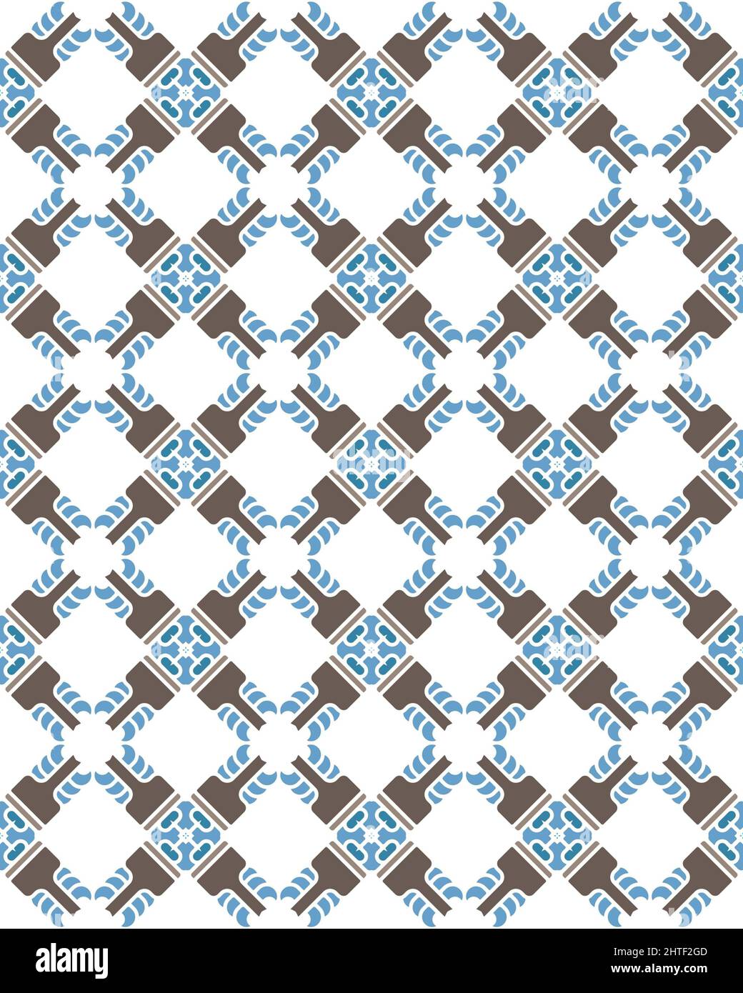 Illustration of seamless tile pattern isolated on a white background ...