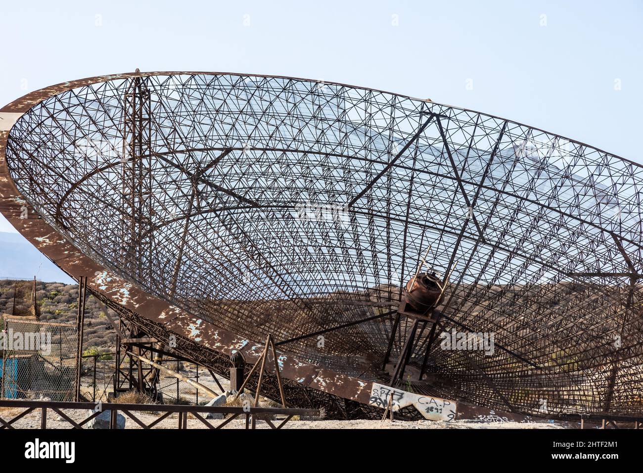 Large radio telescope, an antenna and radio receiver Stock Photo - Alamy