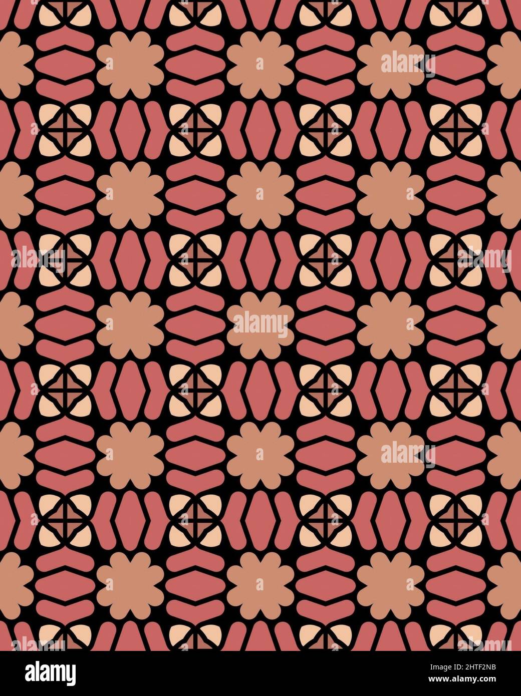 Brown abstract patterned seamless background with different shapes for wallpapers Stock Photo ...