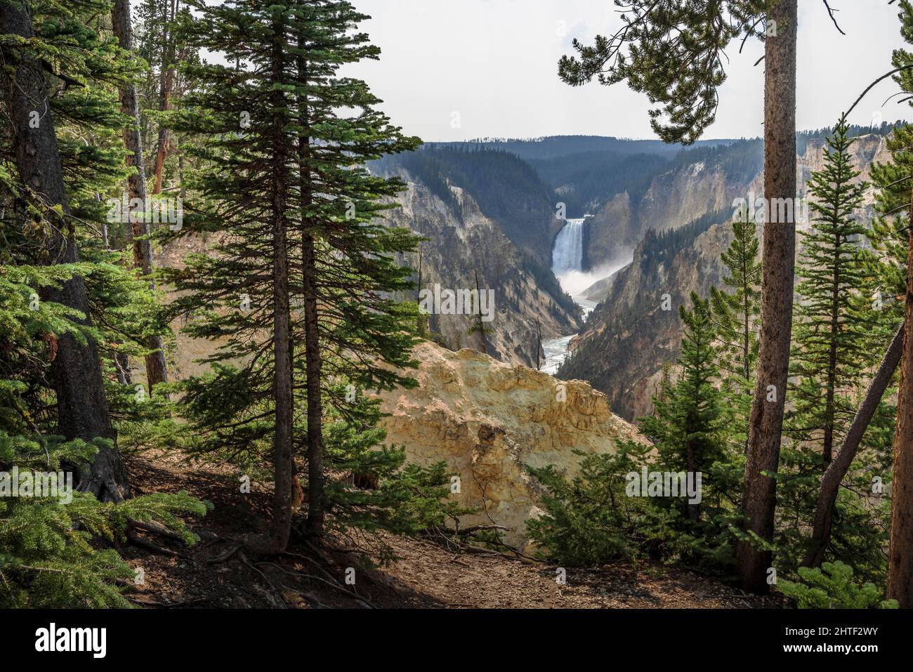 Upper Yellowstone Falls in the Grand Canyon of the Yellowstone Stock Photo - Alamy