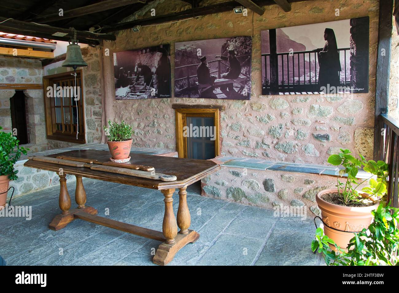 Meteora, Greece, Holy Monastery of St. Ioannis Anapafsas , the interior ...