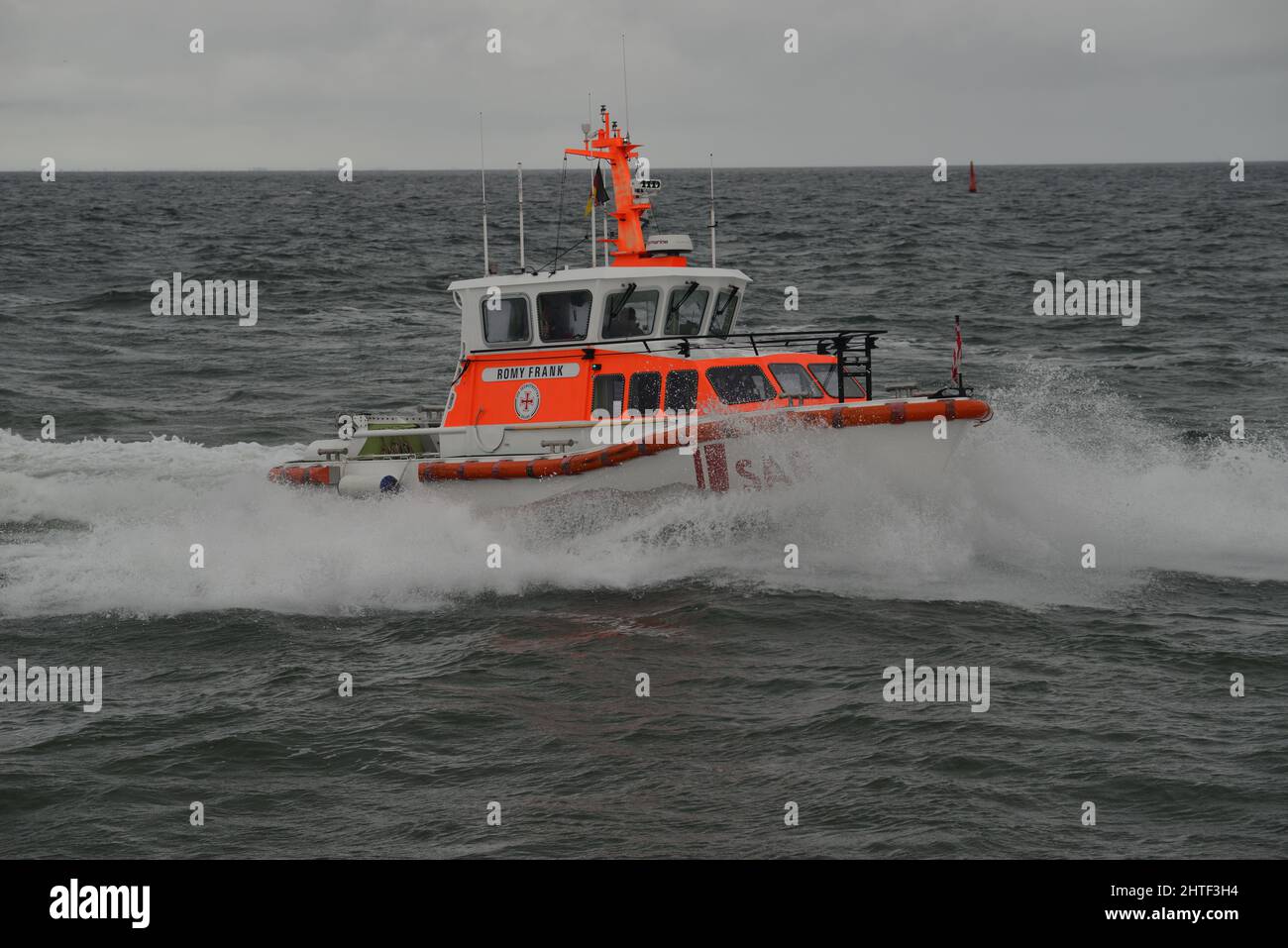 Romy Frank rescue vessel in a Baltic sea Stock Photo - Alamy