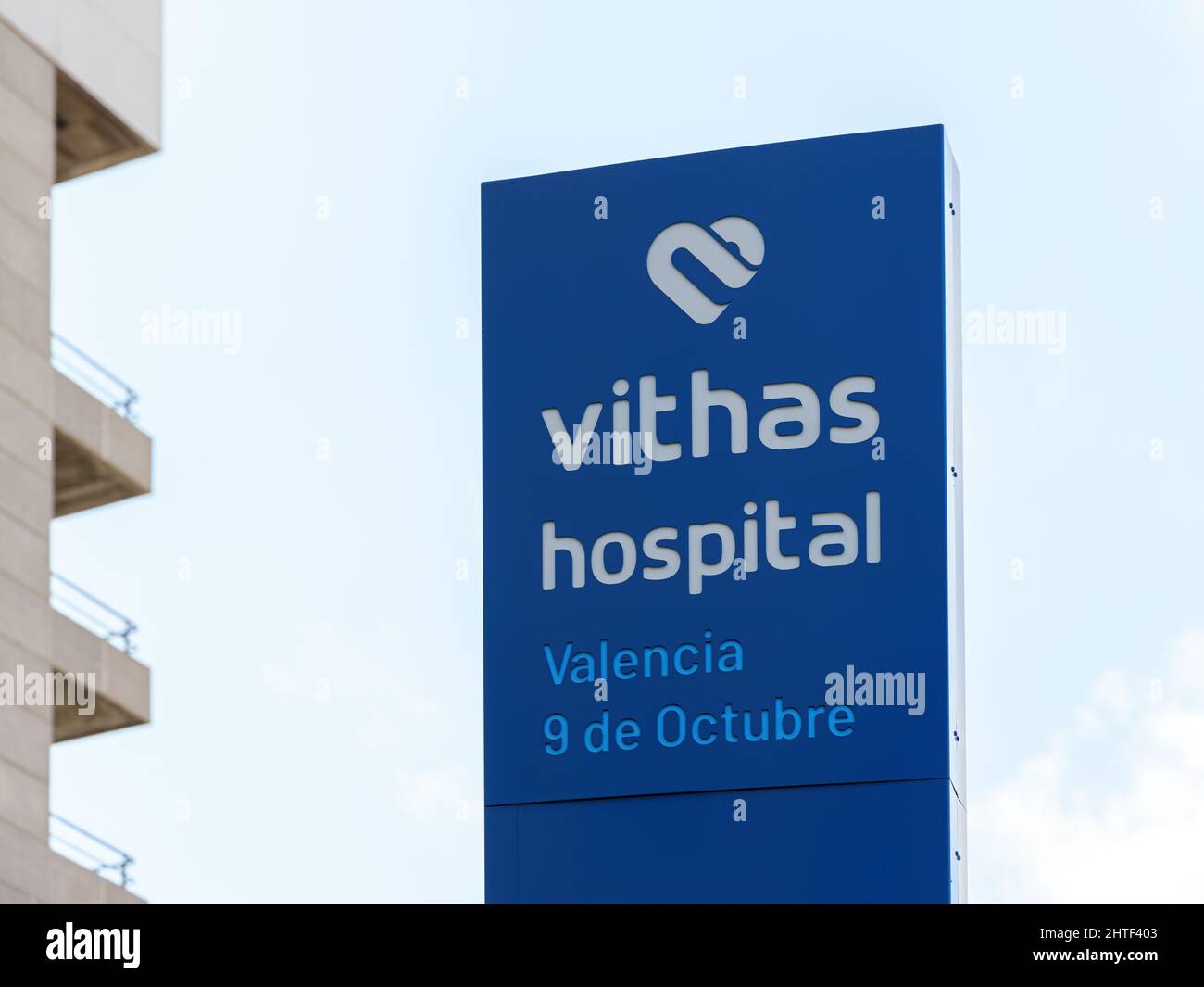 VALENCIA, SPAIN - FEBRUARY 28, 2022: Vithas is one of the largest ...