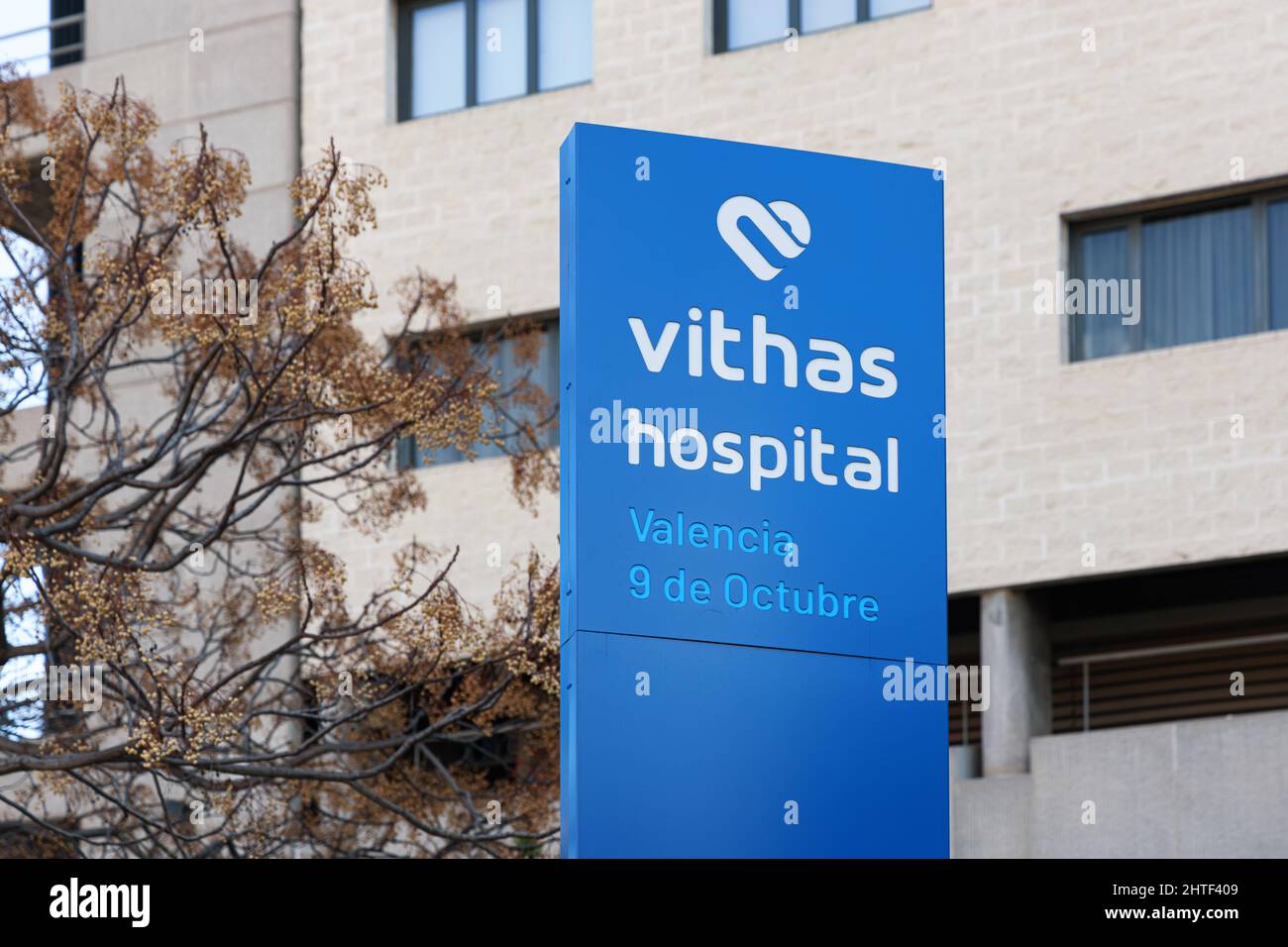 VALENCIA, SPAIN - FEBRUARY 28, 2022: Vithas is one of the largest ...