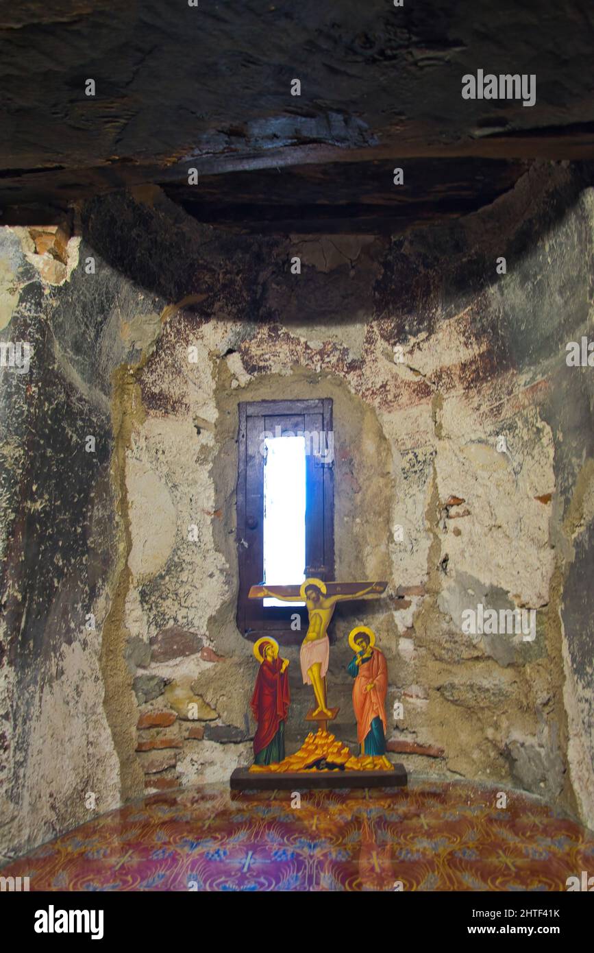 Meteora, Greece, Holy Monastery of St. Ioannis Anapafsas , the interior ...