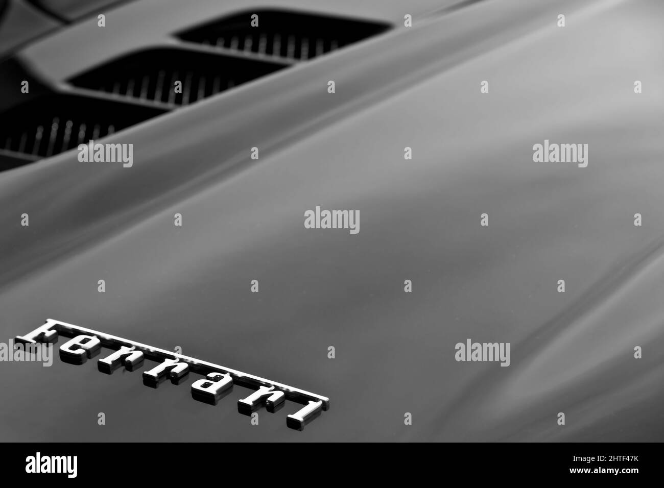 Italian ferrari car Black and White Stock Photos & Images - Alamy