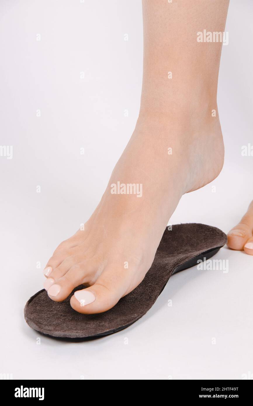 Medical insoles. Isolated orthopedic insoles on a white background ...