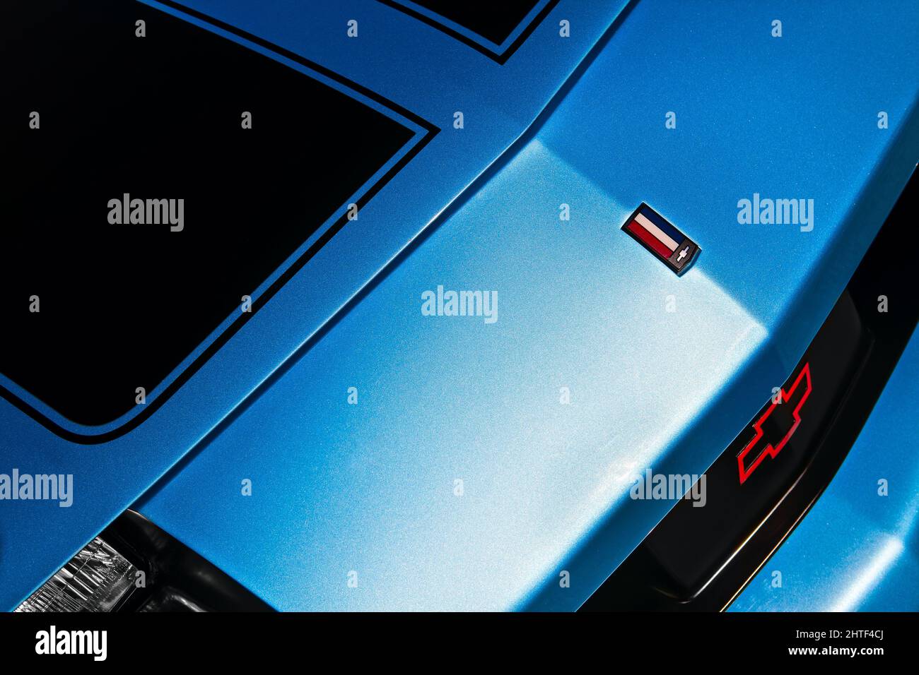 Abstract Minimalist Detail on an American Muscle Car Stock Photo - Alamy