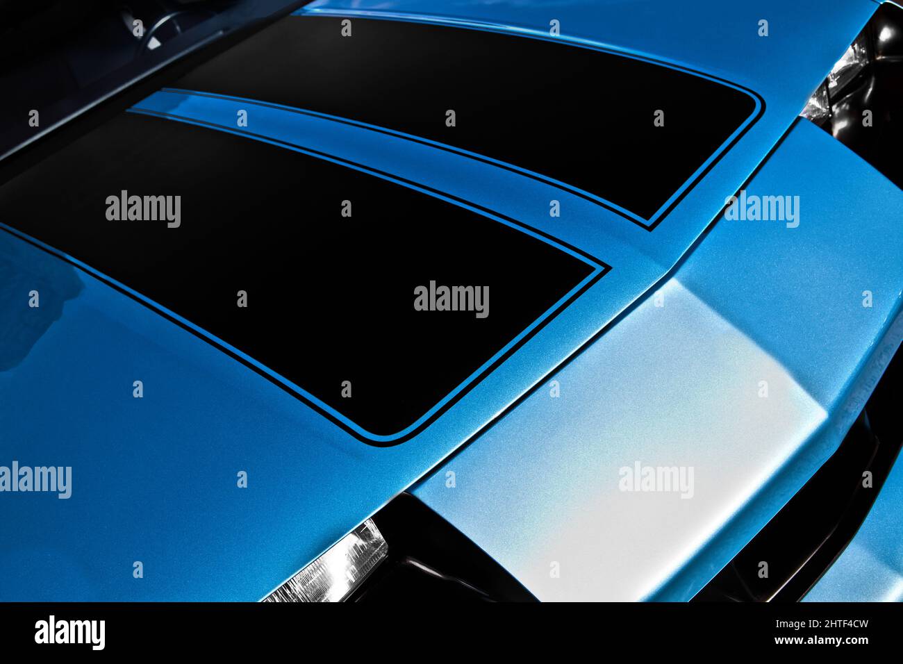 Abstract Minimalist Detail on an American Muscle Car Stock Photo - Alamy