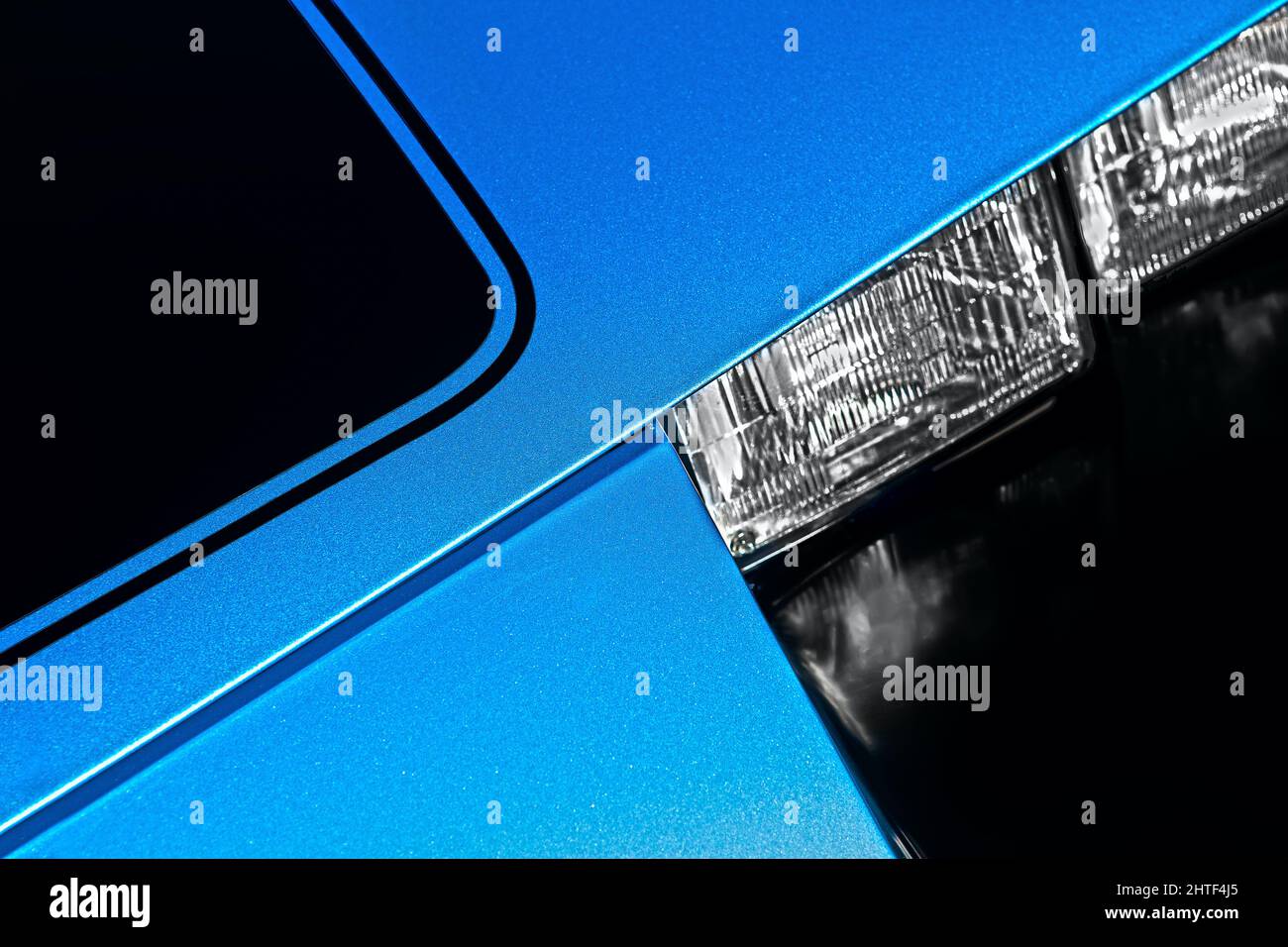 Abstract Minimalist Detail on an American Muscle Car Stock Photo - Alamy