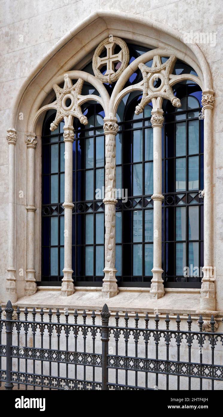 Window, Portuguese Royal Reading Room, Rio Stock Photo - Alamy
