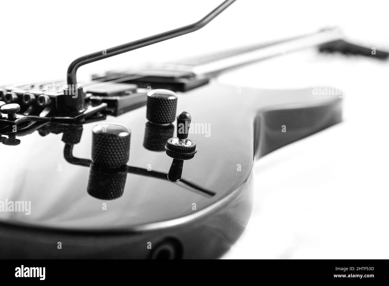 Detail of a Heavy Metal Rock Guitar Stock Photo - Alamy