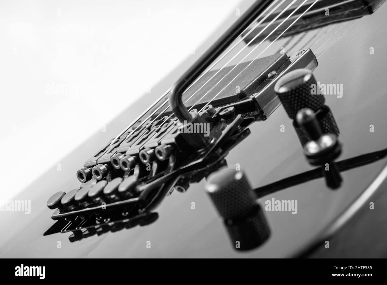 Detail of a Heavy Metal Rock Guitar Stock Photo - Alamy