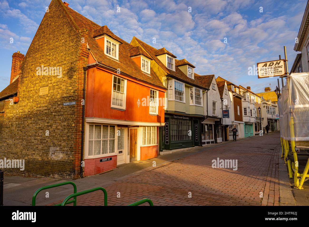 Historic buildings on West St in Faversham Kent Stock Photo - Alamy