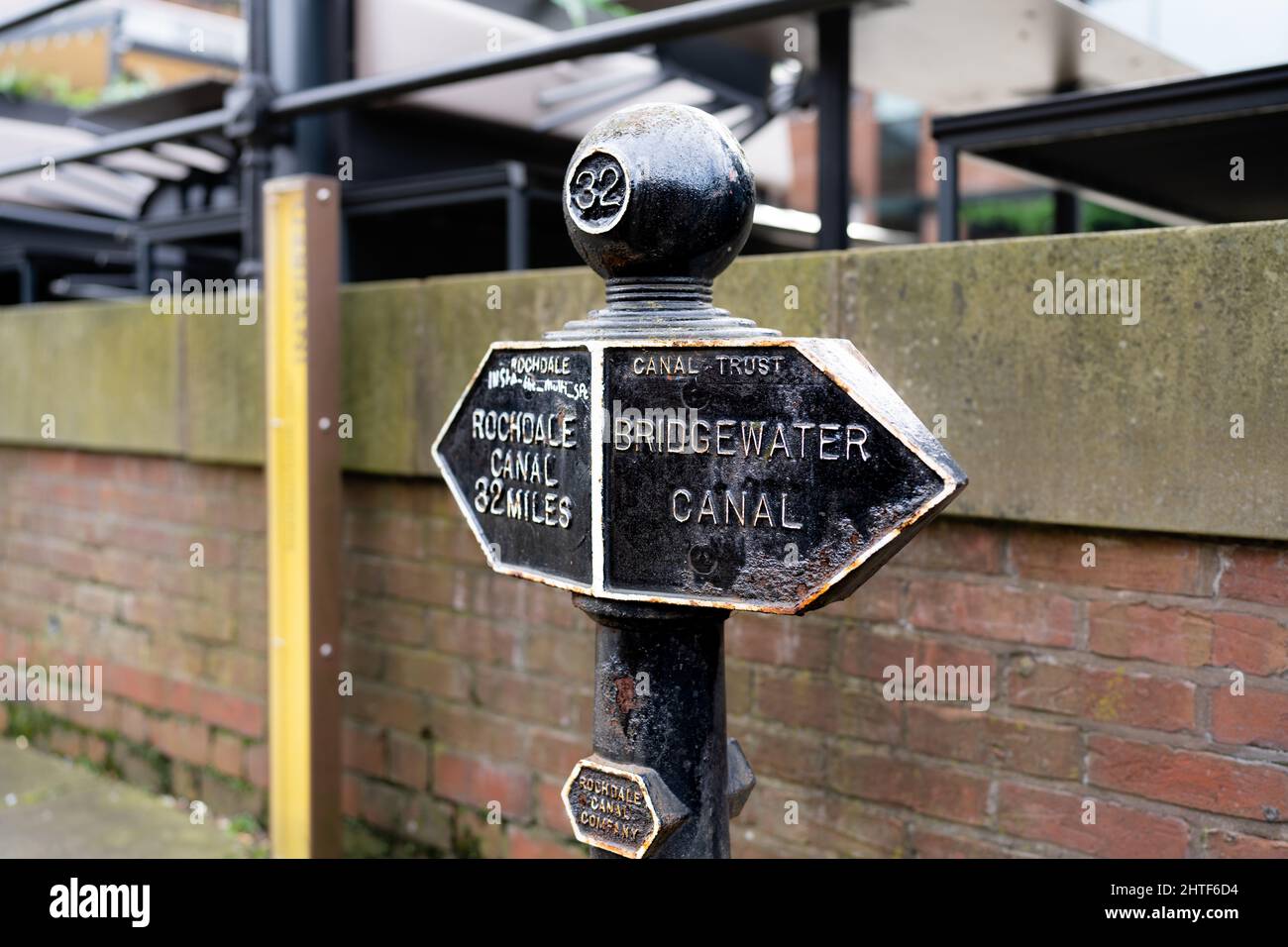 Canal distance marker hi-res stock photography and images - Alamy