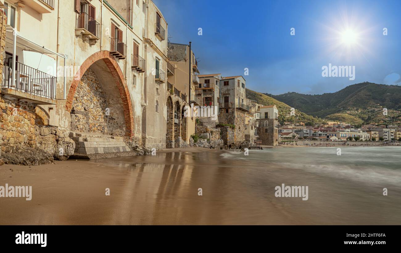 Map cefalu town sicily italy hi-res stock photography and images - Alamy