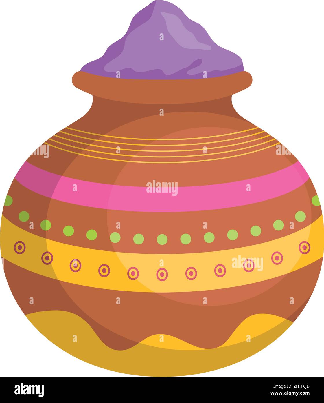jar with purple powder happy holi Stock Vector Image & Art - Alamy
