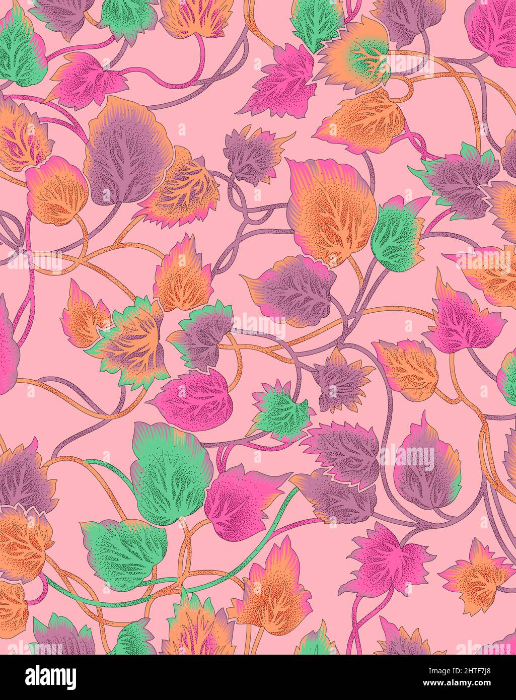 Vertical seamless floral pattern for wallpapers Stock Photo - Alamy