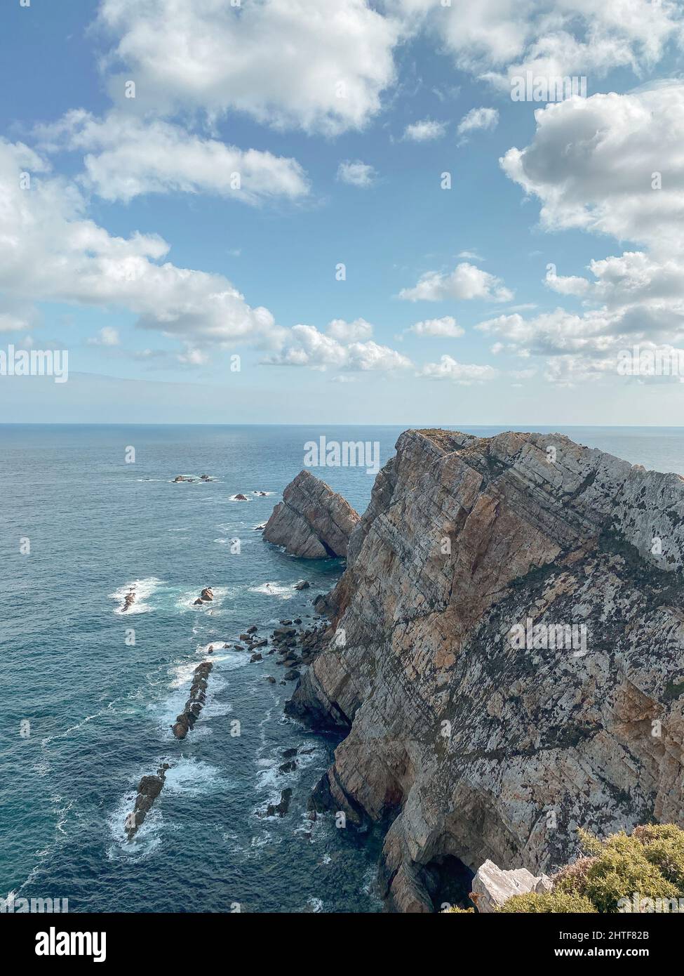 Beautiful seascape in Viodo, Spain Stock Photo - Alamy