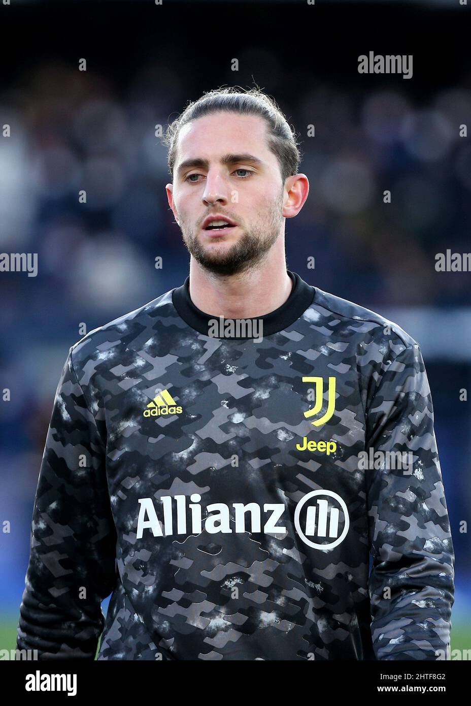 Empoli, Italy. 26th Feb, 2022. Adrien Rabiot of Juventus FC warms up ...
