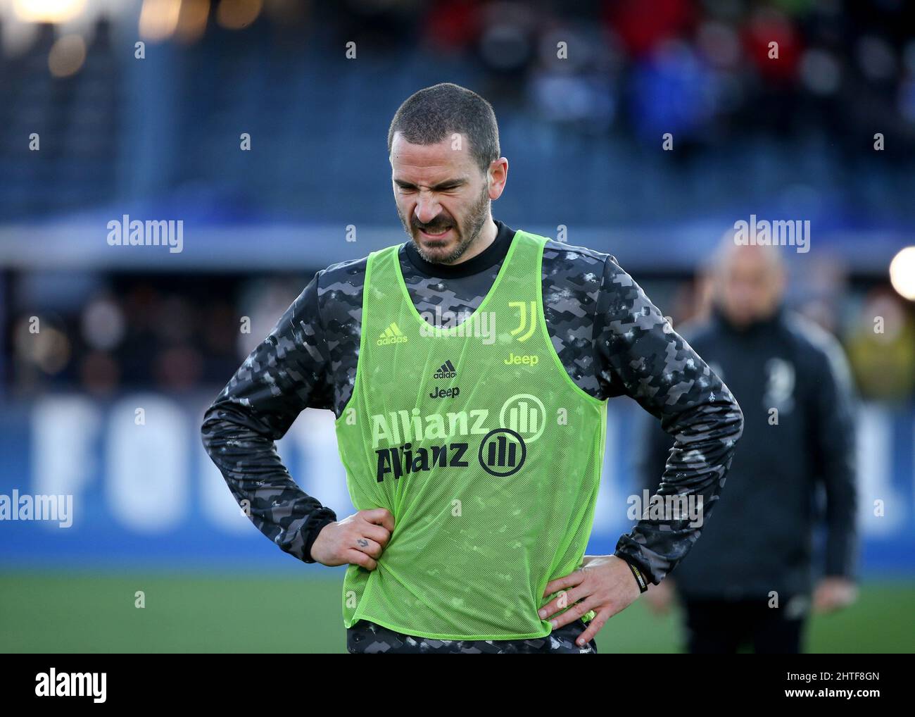 Leonardo Bonucci of Juventus FC warms up during the 2021/22 Serie A ...