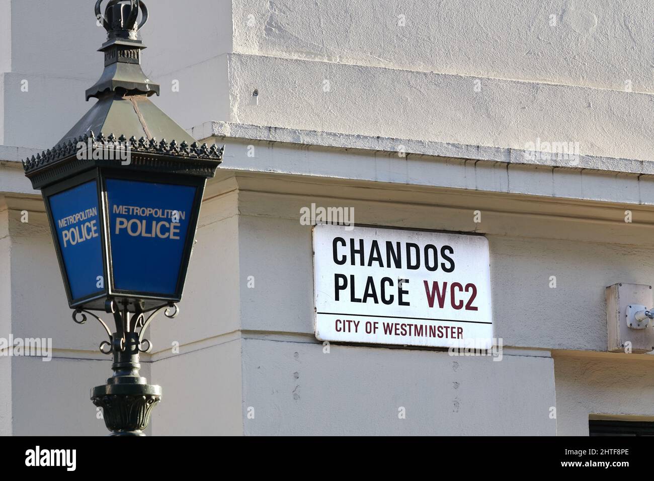 Chandos place street sign hi-res stock photography and images - Alamy