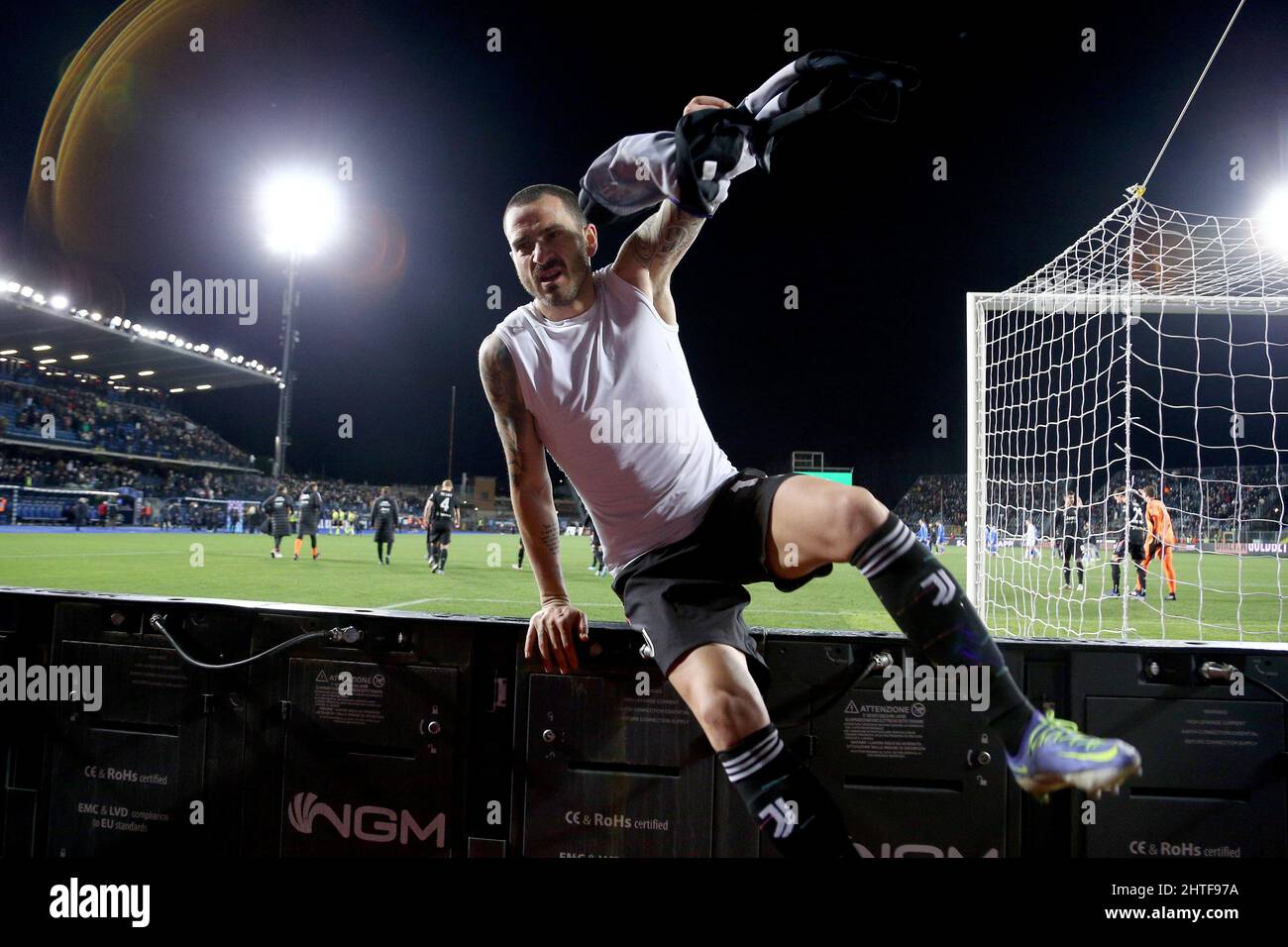 Leonardo Bonucci of Juventus FC celebrates the victory during the 2021/ ...