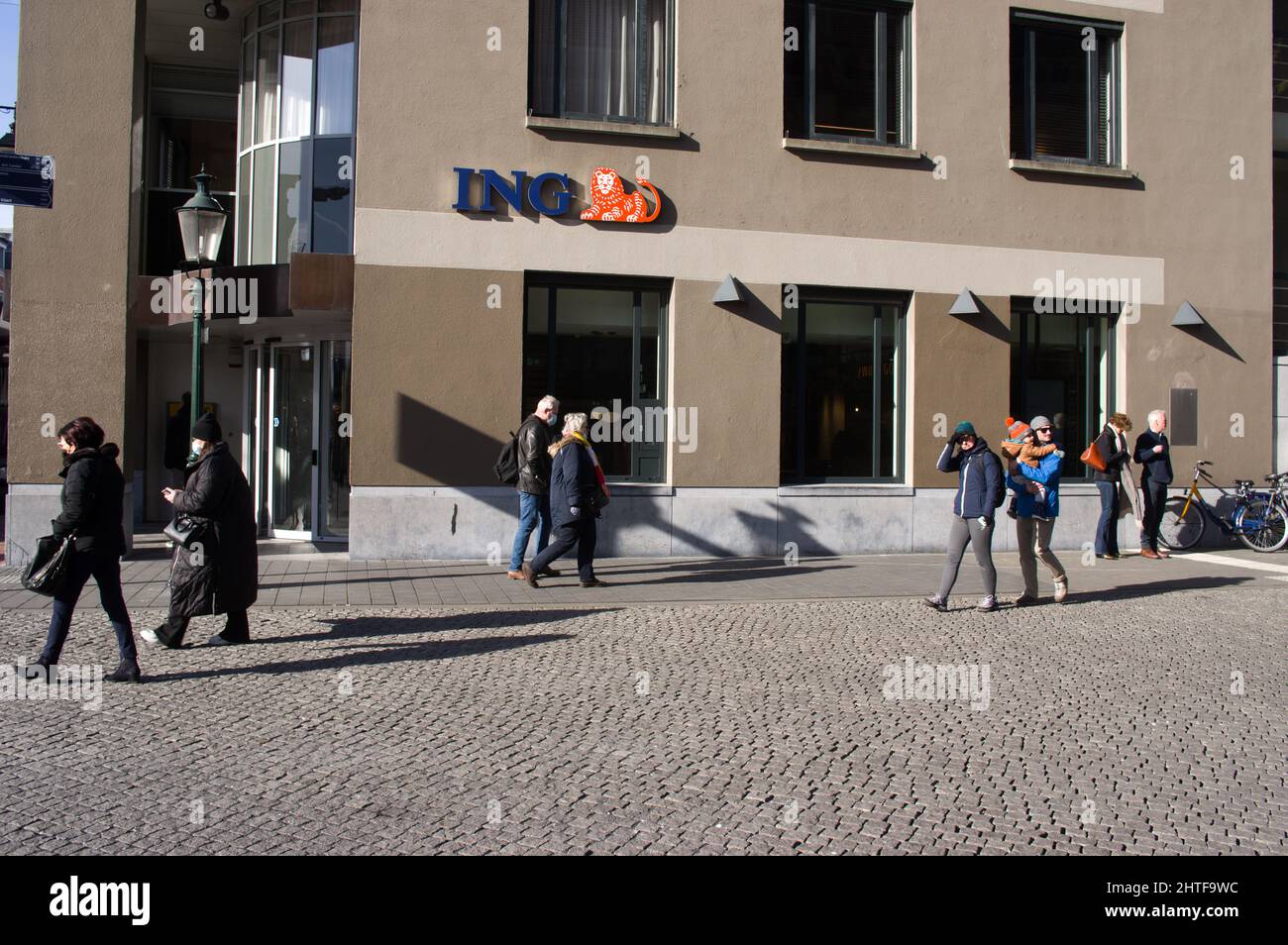 's-Hertogenbosch, Netherlands - February 12, 2022: Facade of dutch ING ...