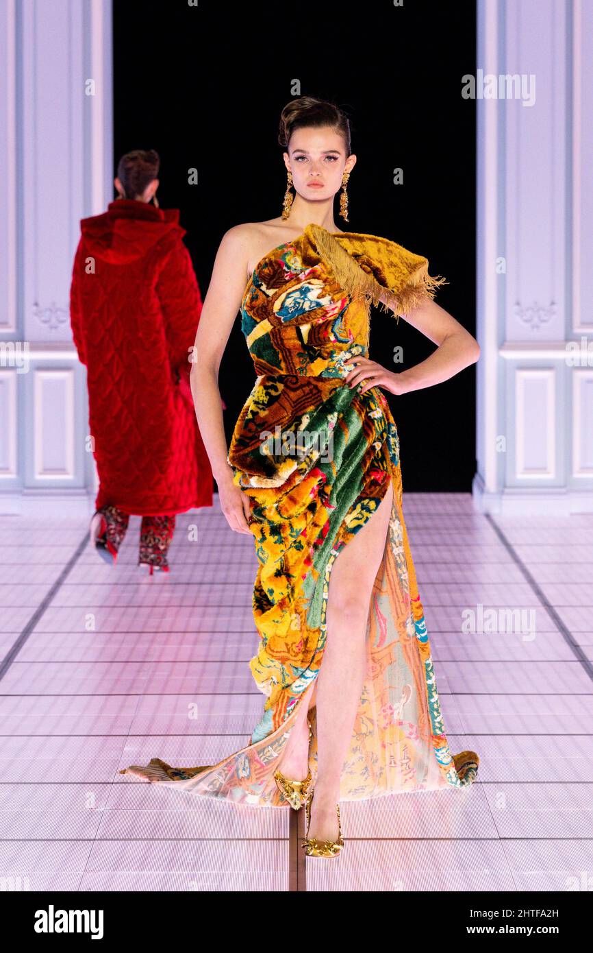 Milan Fashion Week - Women F/W 22-23 Moschino Fashion Show - Catwalk Milan, Italy 24th February ...