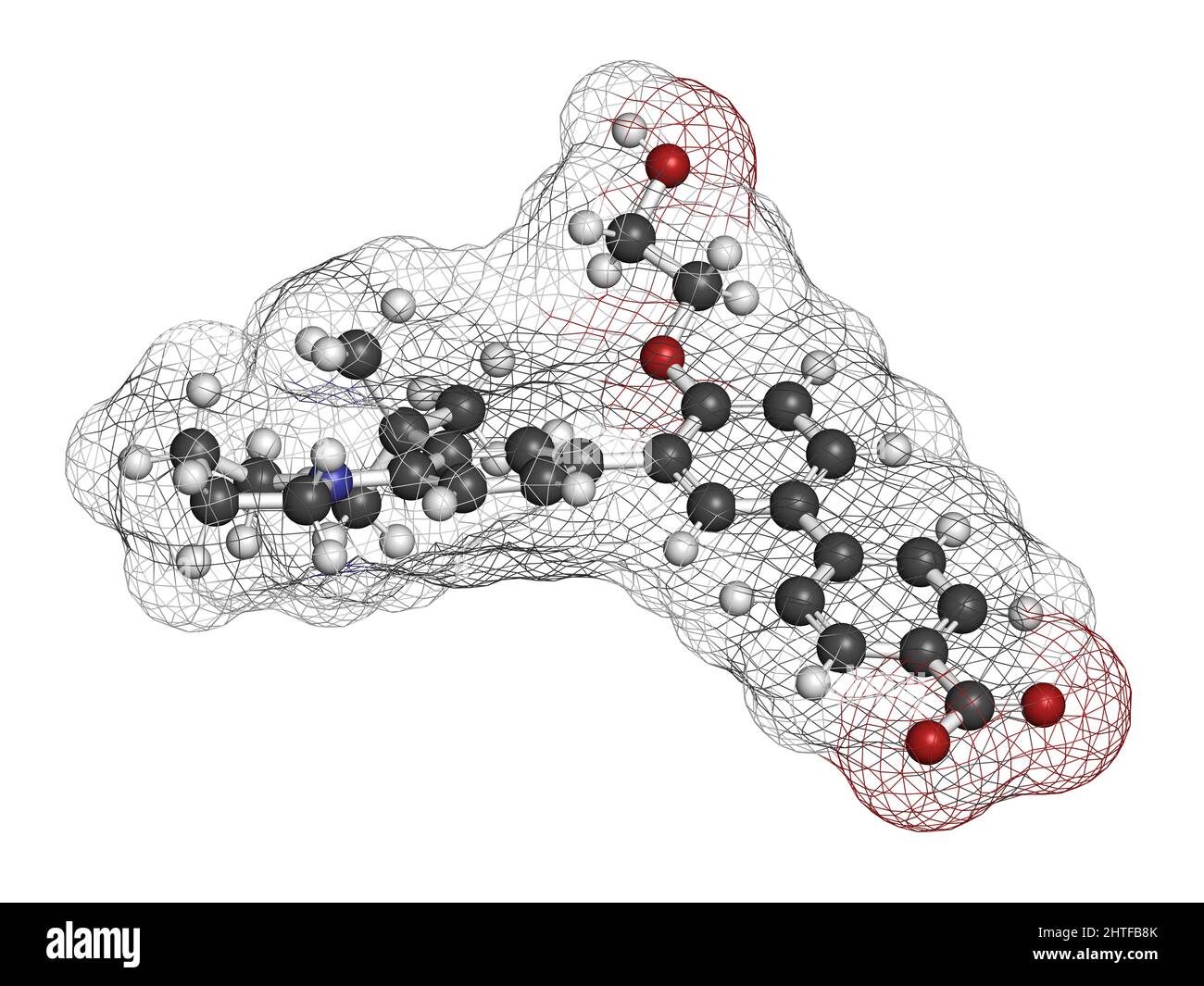 Trifarotene acne drug molecule. 3D rendering Stock Photo - Alamy