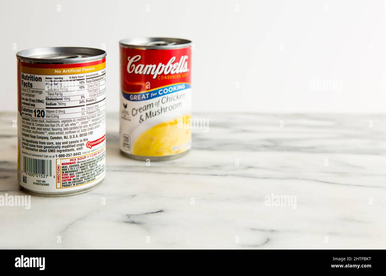 Campbells tin soup nutritional facts hi-res stock photography and ...