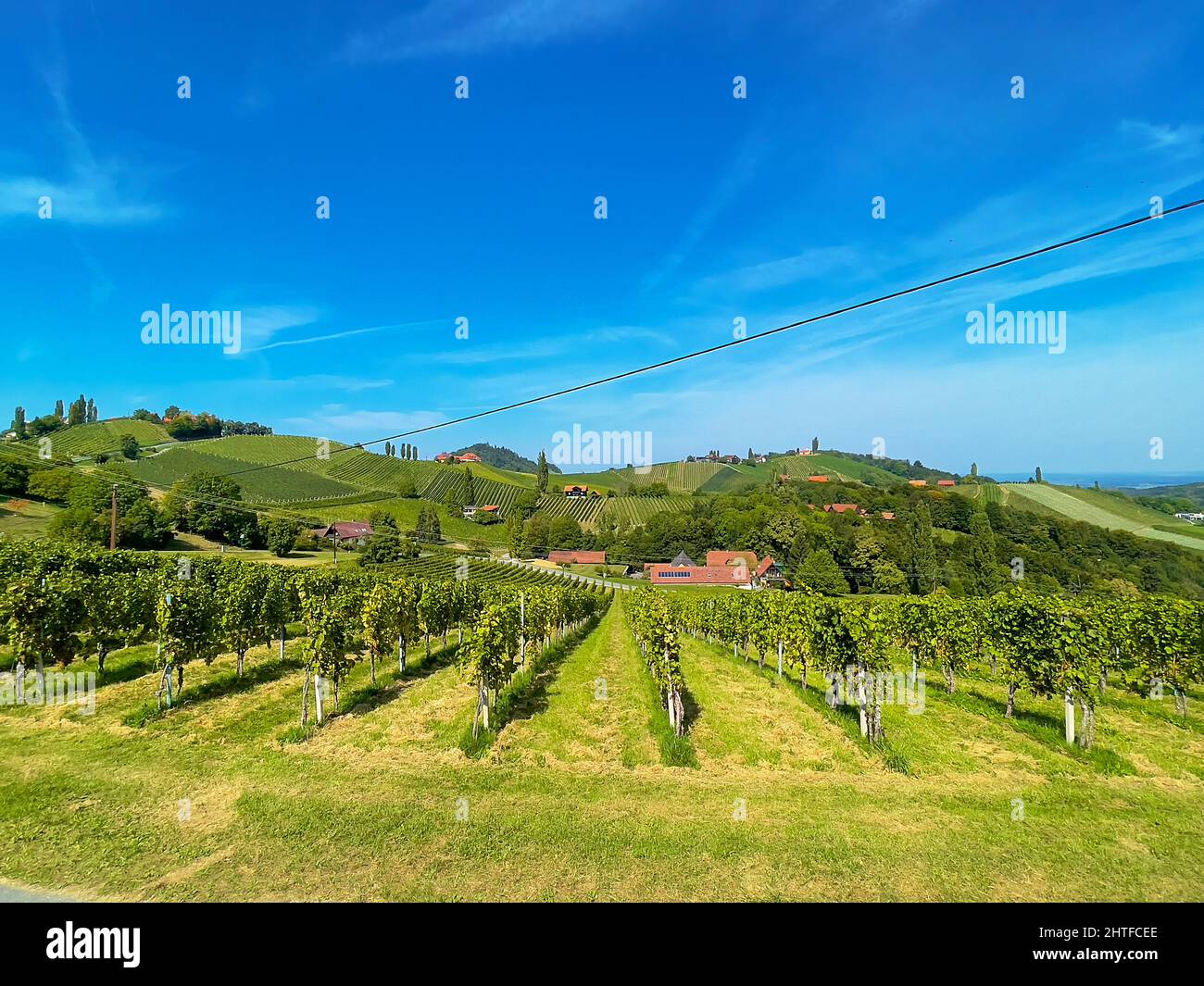 Wine-growing region of the sudost steiermark vulkanland austria Stock ...