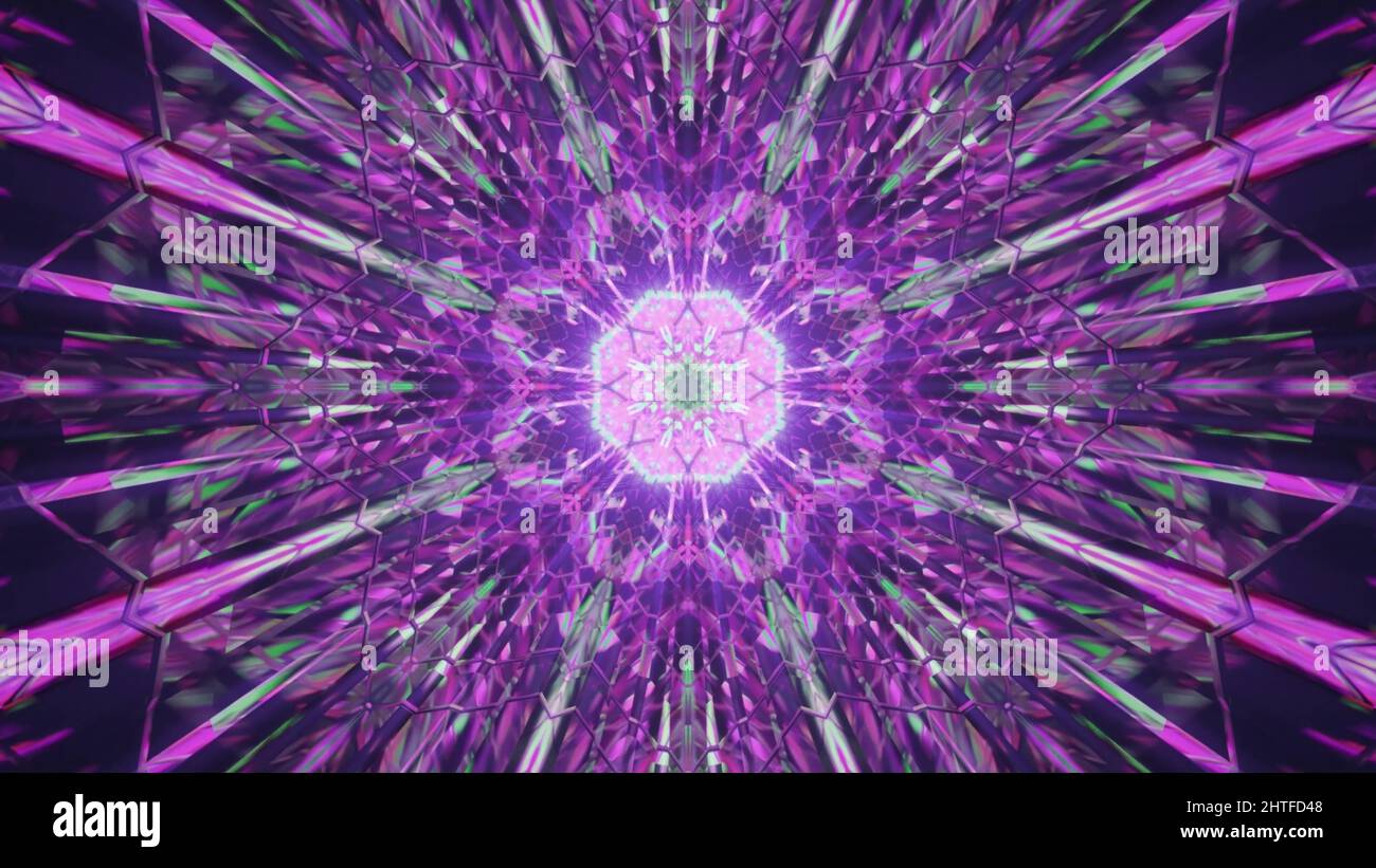 Futuristic mandala illustration background wallpaper Stock Photo - Alamy