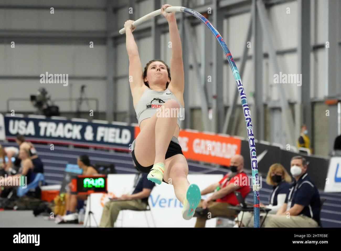 Hana Moll places seventh in the women's pole vault at 14-5 1/4 (4.40m ...