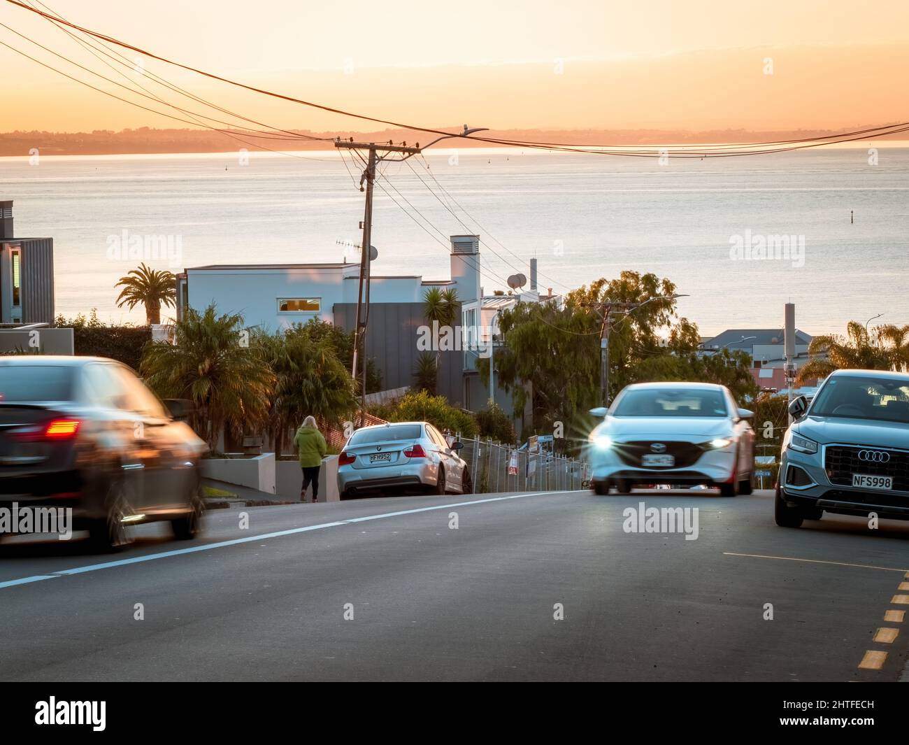 Auckland street scene hi-res stock photography and images - Alamy