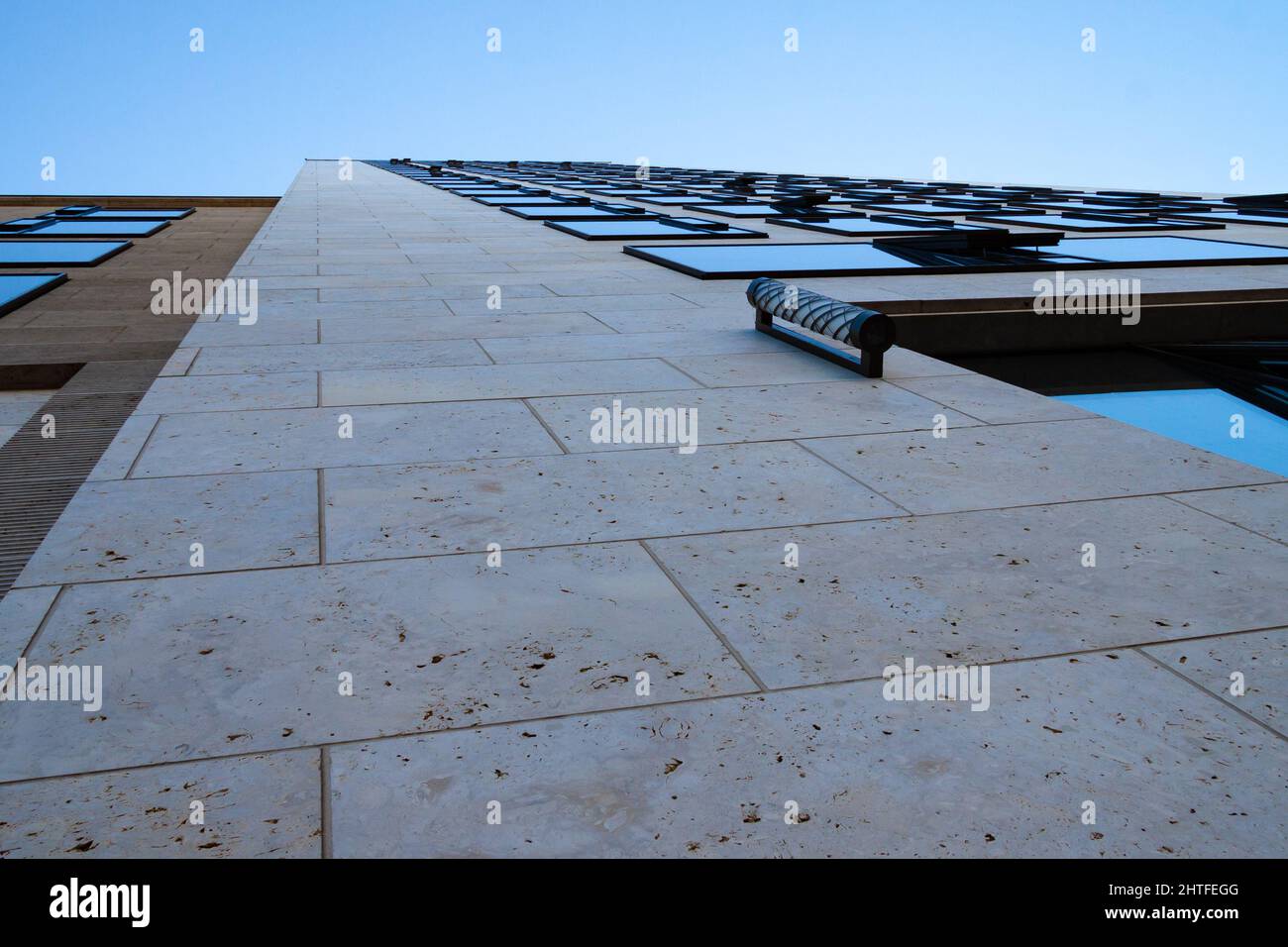view up to the sky at a luxury hotel building Stock Photo - Alamy