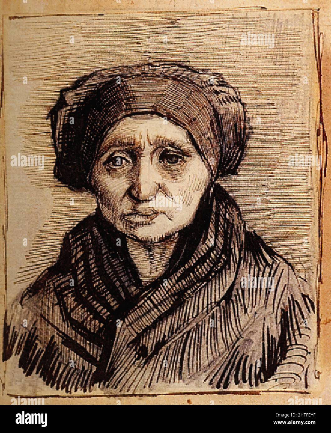 Vincent Van Gogh - Head Woman 14 C 1885 Stock Photo - Alamy