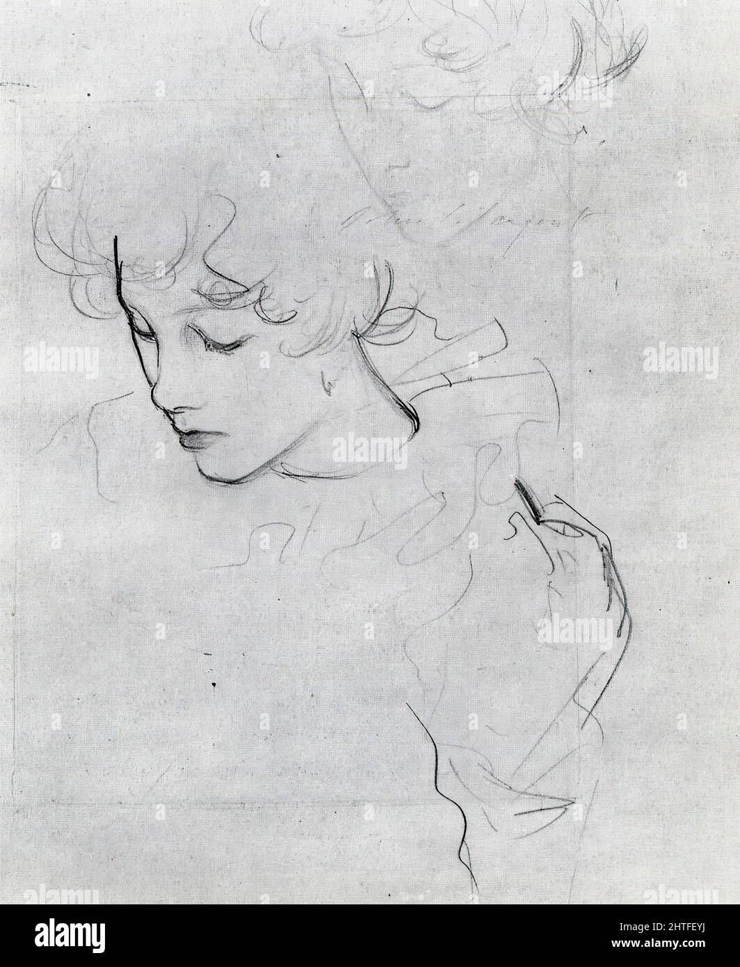 John Singer Sargent - Polly Barnard Also Known as Study Carnation Lily ...