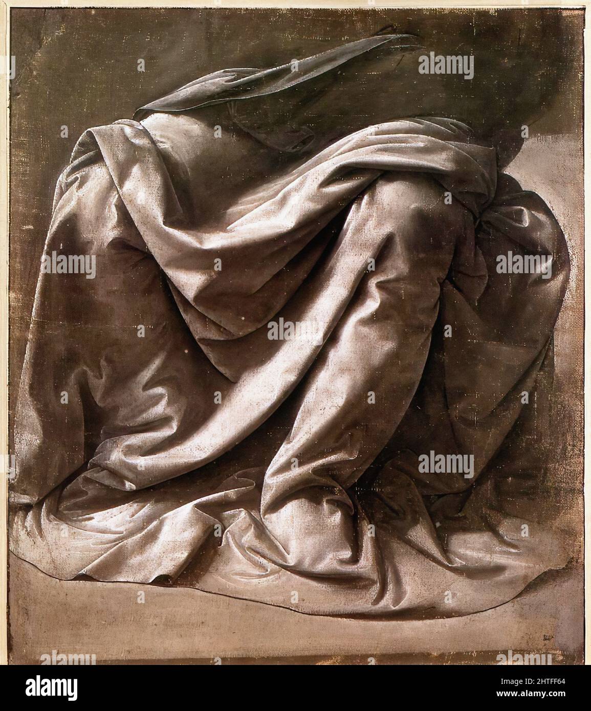 Leonardo Da Vinci - Garment Study for Seated Figure 1470 Stock Photo ...