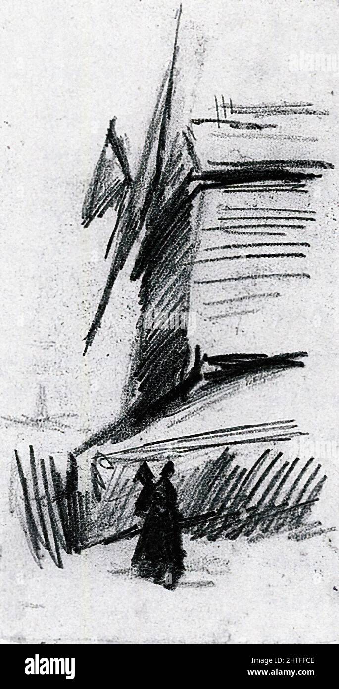 Vincent Van Gogh - Windmill Montmartre 1886 Stock Photo - Alamy