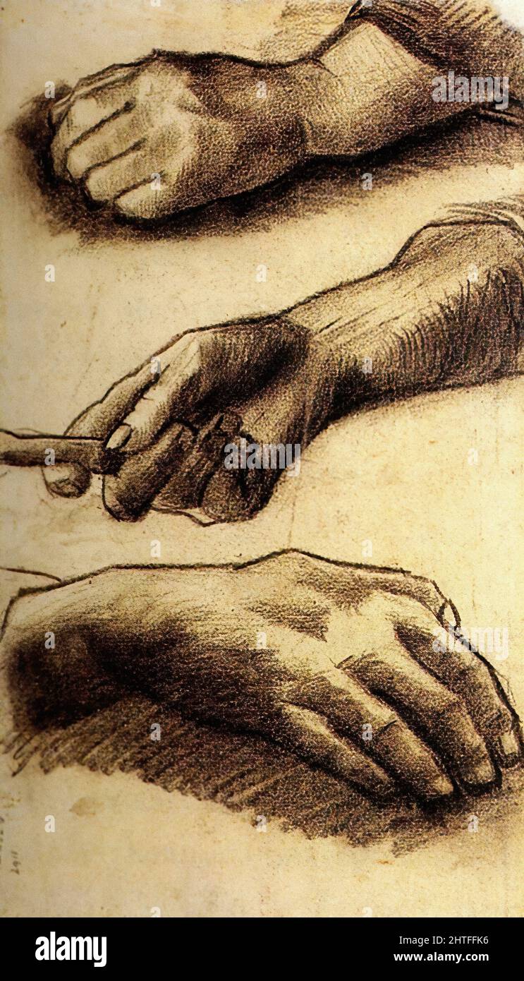 Vincent Van Gogh - Three Hands C 1884 Stock Photo - Alamy