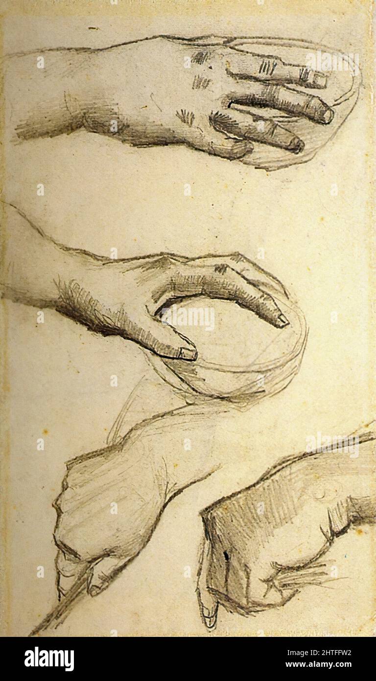 Vincent Van Gogh - Four Hands Two Holding Bowls 1885 Stock Photo - Alamy