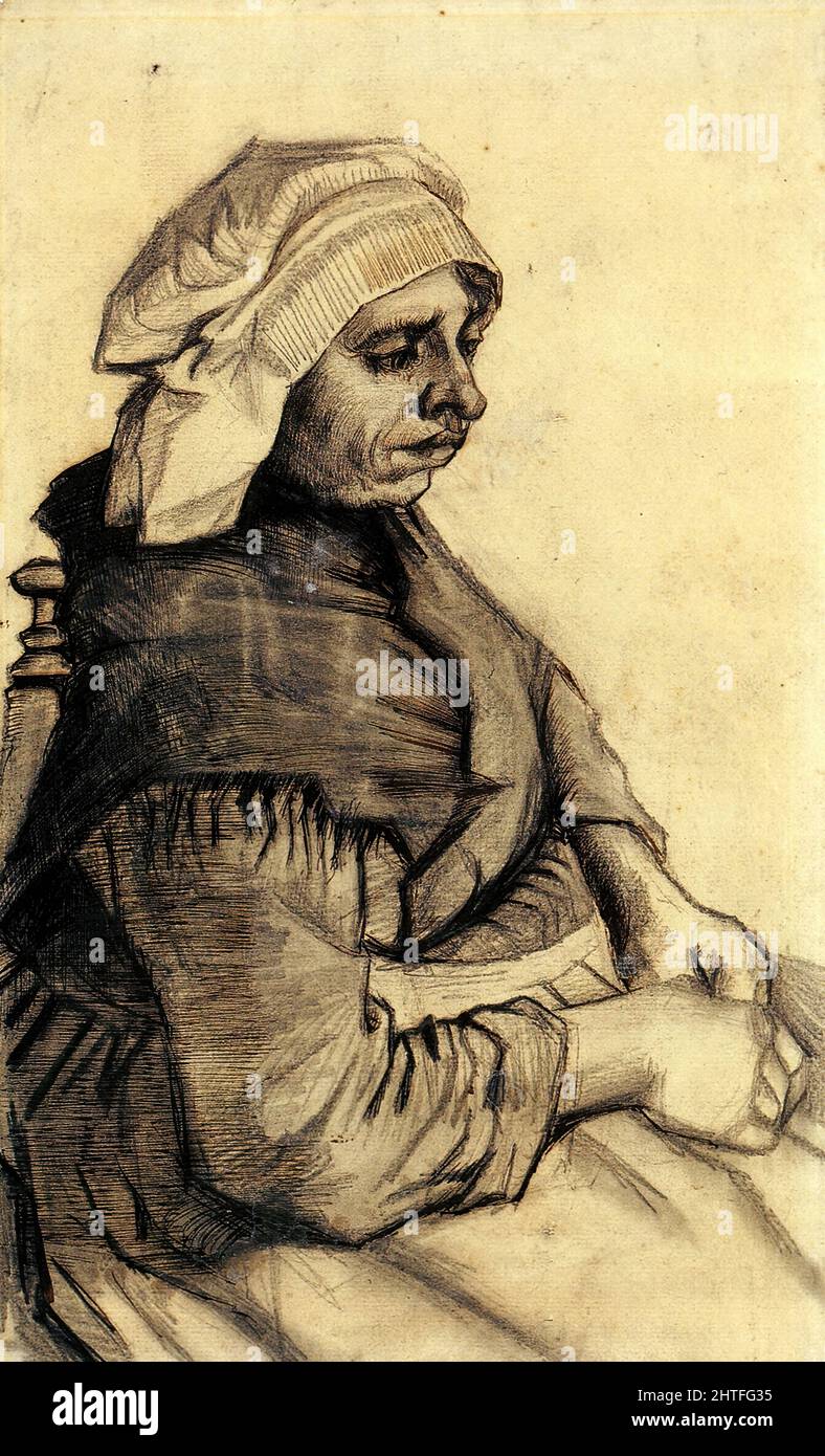 Vincent Van Gogh - Seated Woman 2 1885 Stock Photo - Alamy