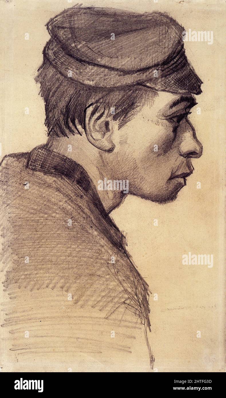 Vincent Van Gogh - Head Young Man C 1885 Stock Photo - Alamy