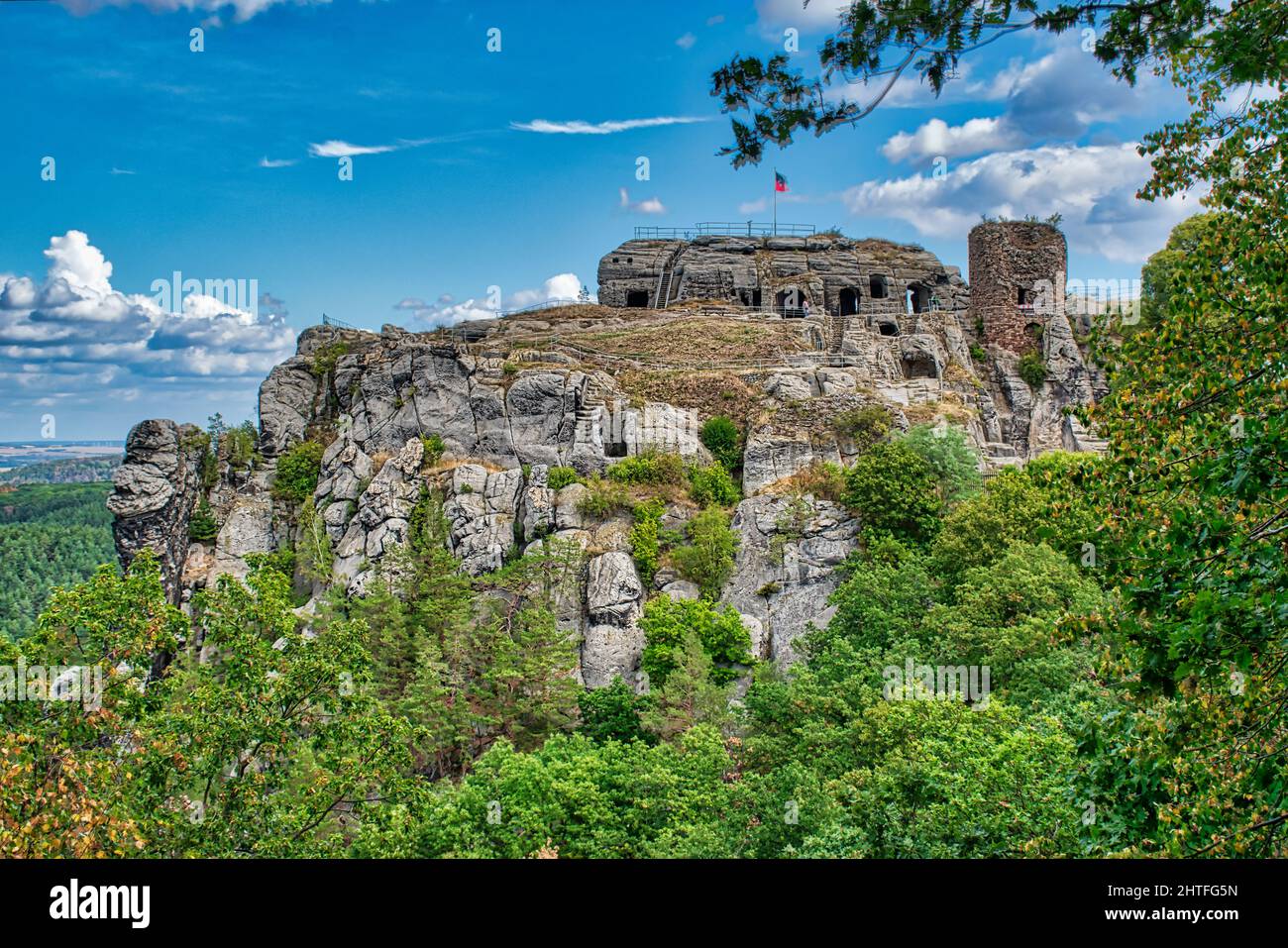 Mesmerizing view of Regenstein Castle in Blankenburg town in Germany ...