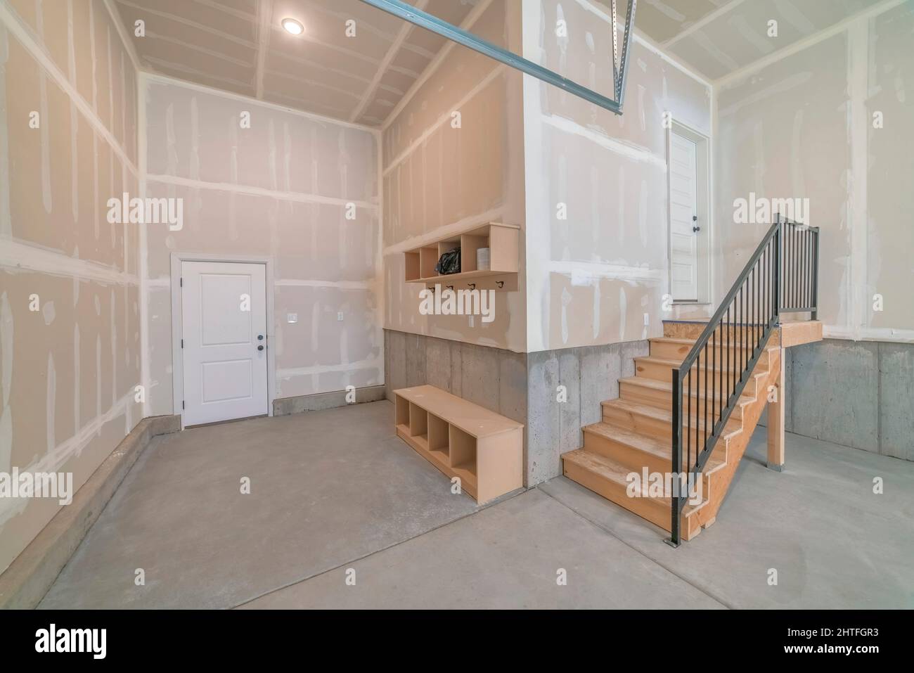 Interior of a half-constructed private house Stock Photo - Alamy