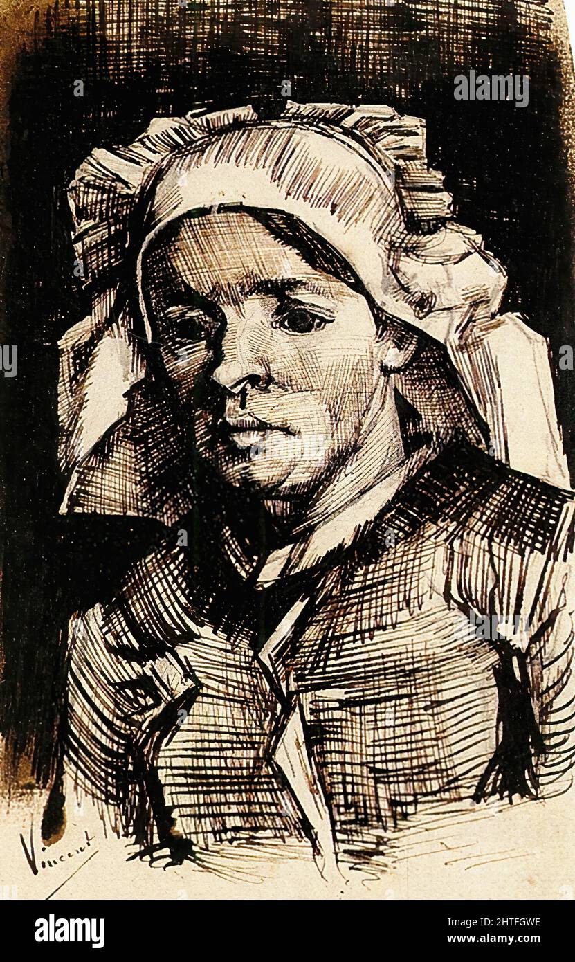 Vincent Van Gogh - Head Woman 16 C 1885 Stock Photo - Alamy
